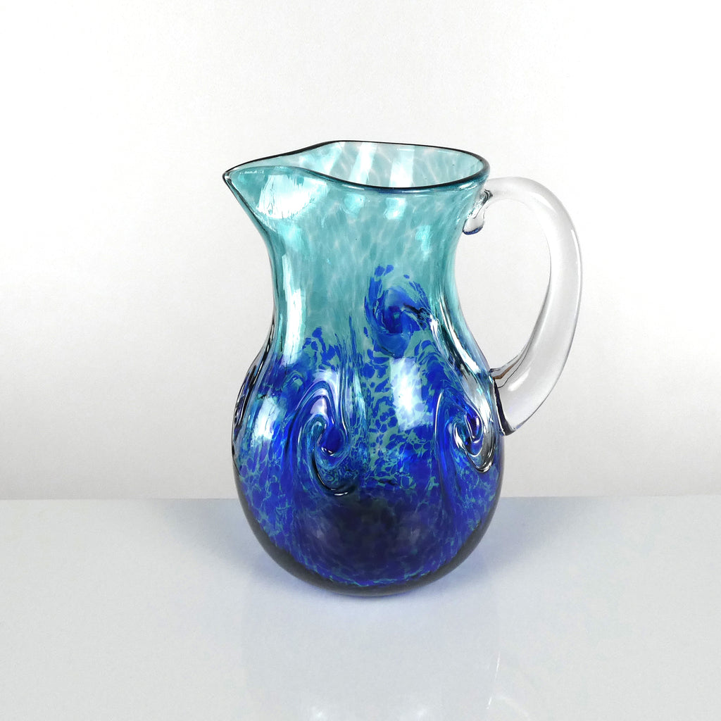 The Glass Station Pitcher | Wave Collection – The Glass Station Studio ...